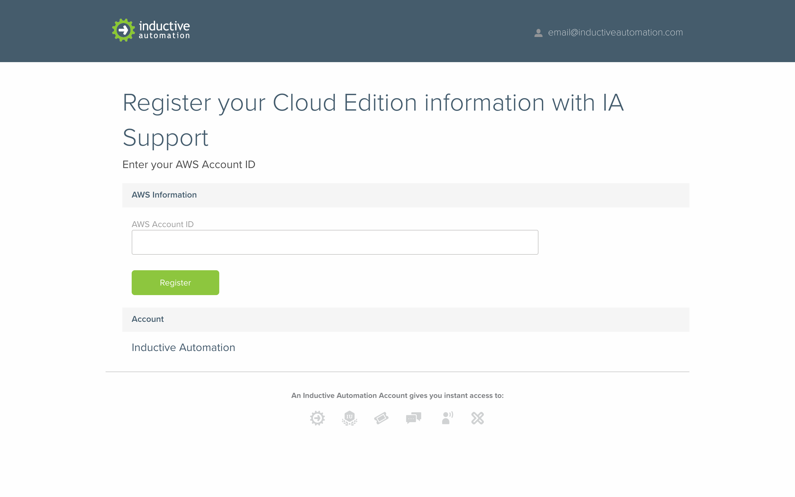 Support Information Registration for Cloud Edition Users – Inductive ...